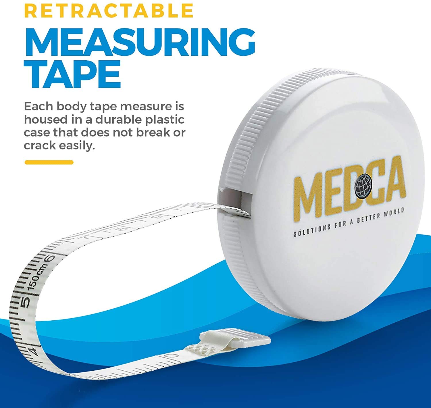 MEDca Body Fat Caliper | Measuring Tape for Body | Carismedic