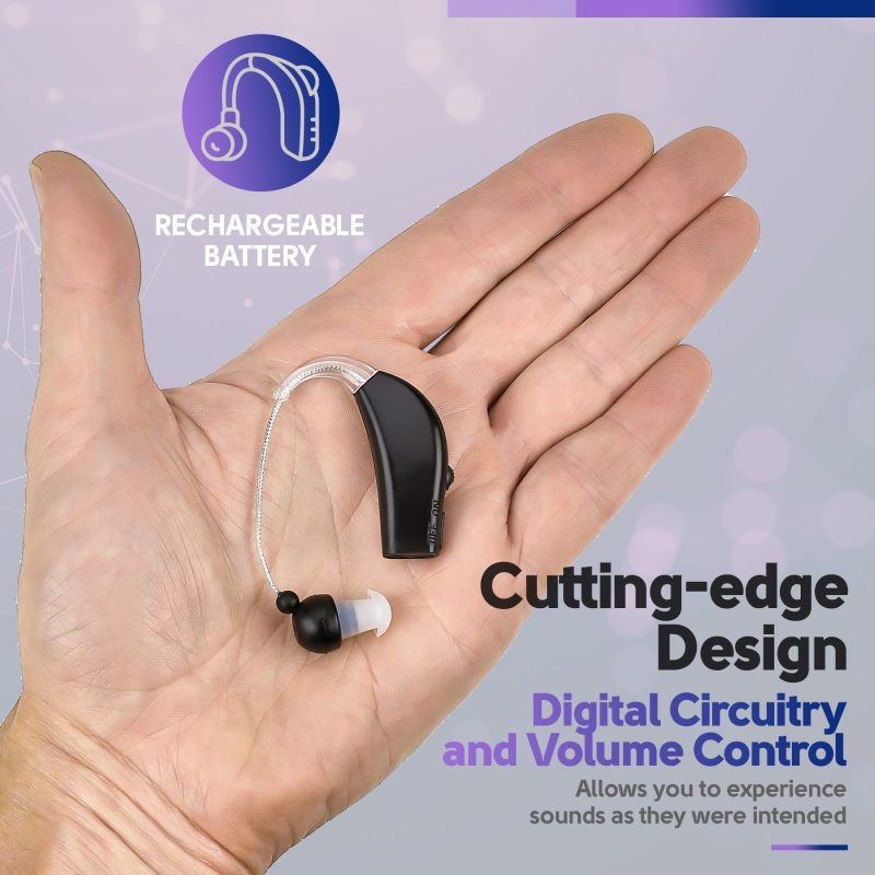 Rechargeable Hearing Amplifier - Wireless Hands-Free Neckband, Noise ...