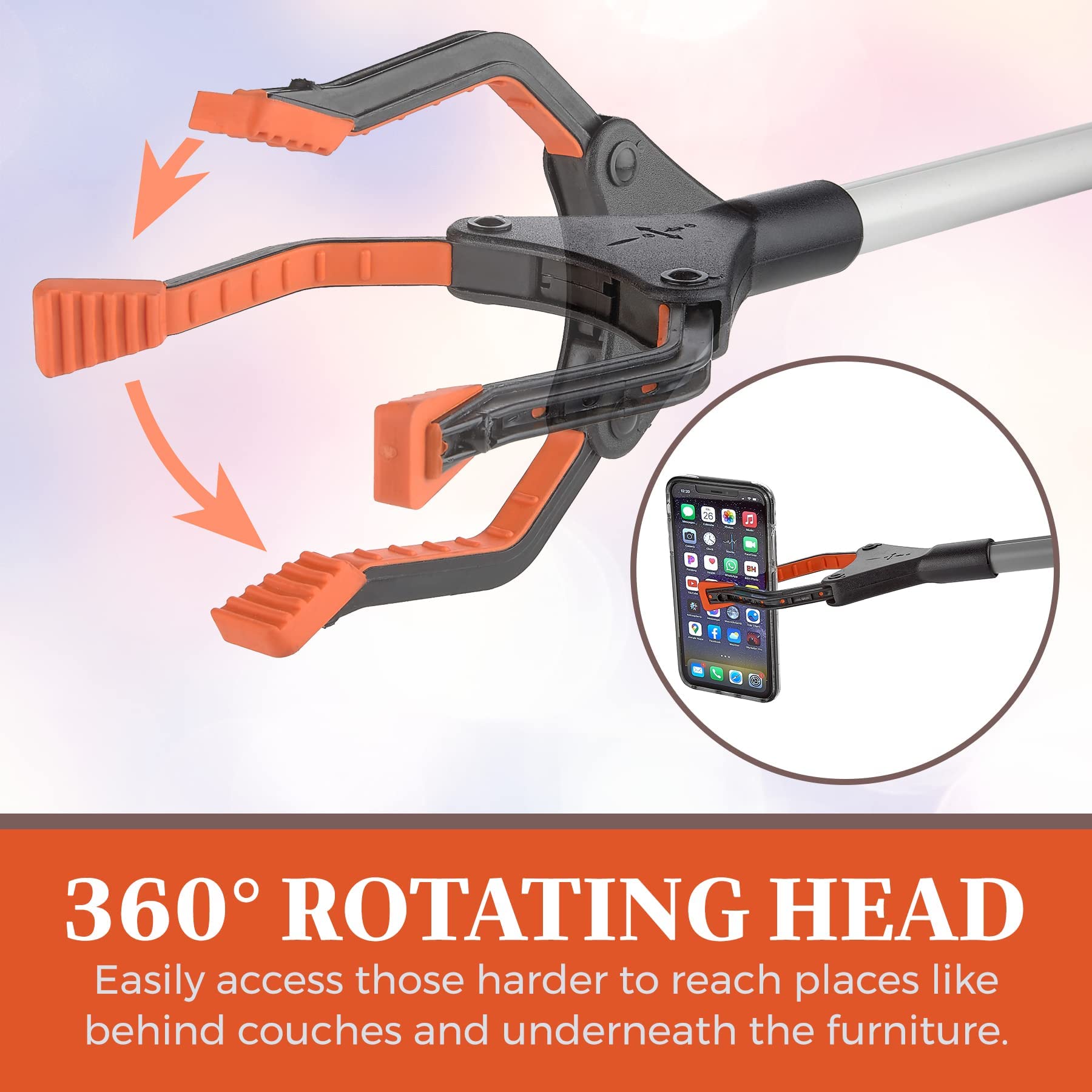 MEDca Folding Reacher Grabber Tool – 32 Inch Gripping Device, PACK OF 2 ...