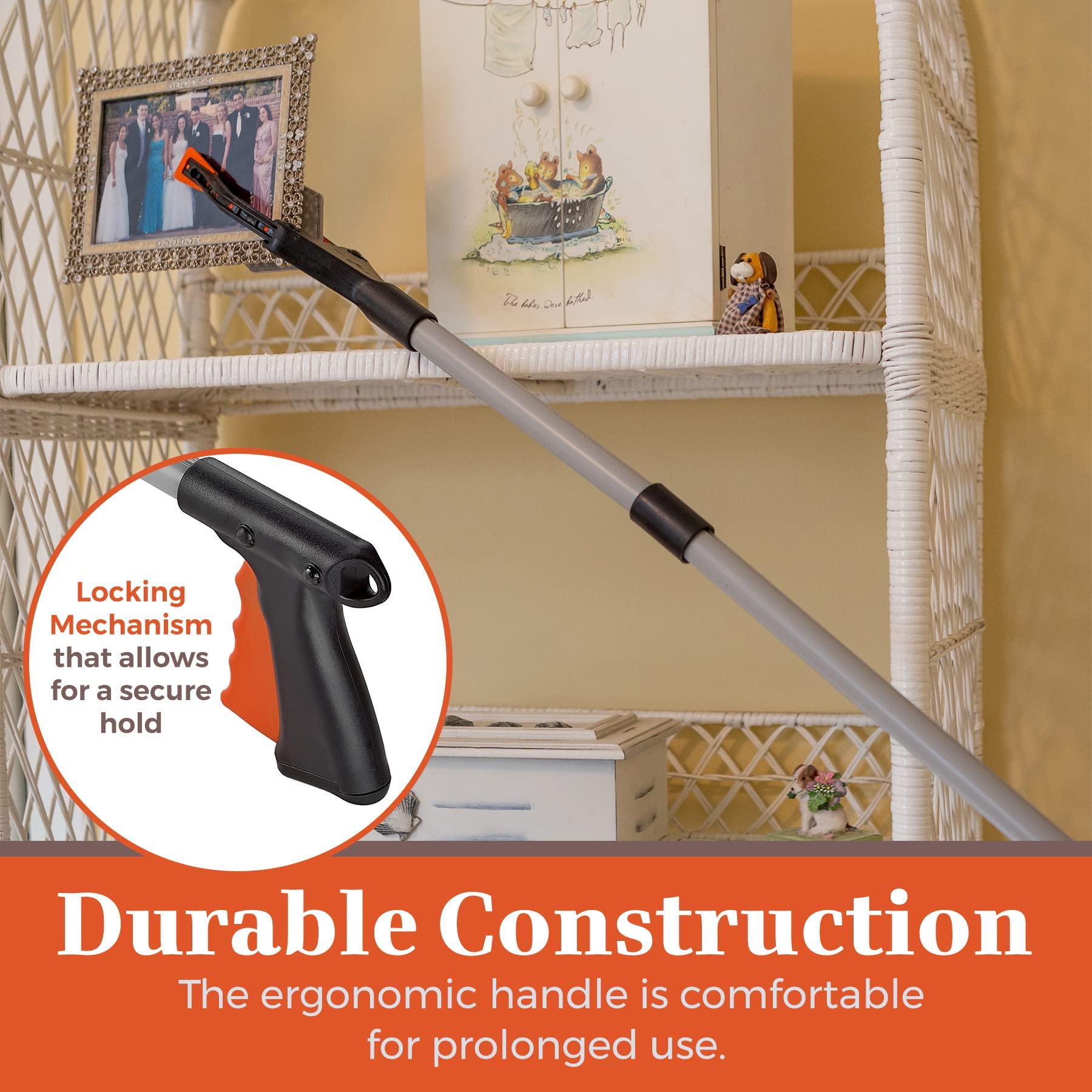 MEDca Folding Reacher Grabber Tool - 32 Inch Gripping Device, PACK OF 2 ...