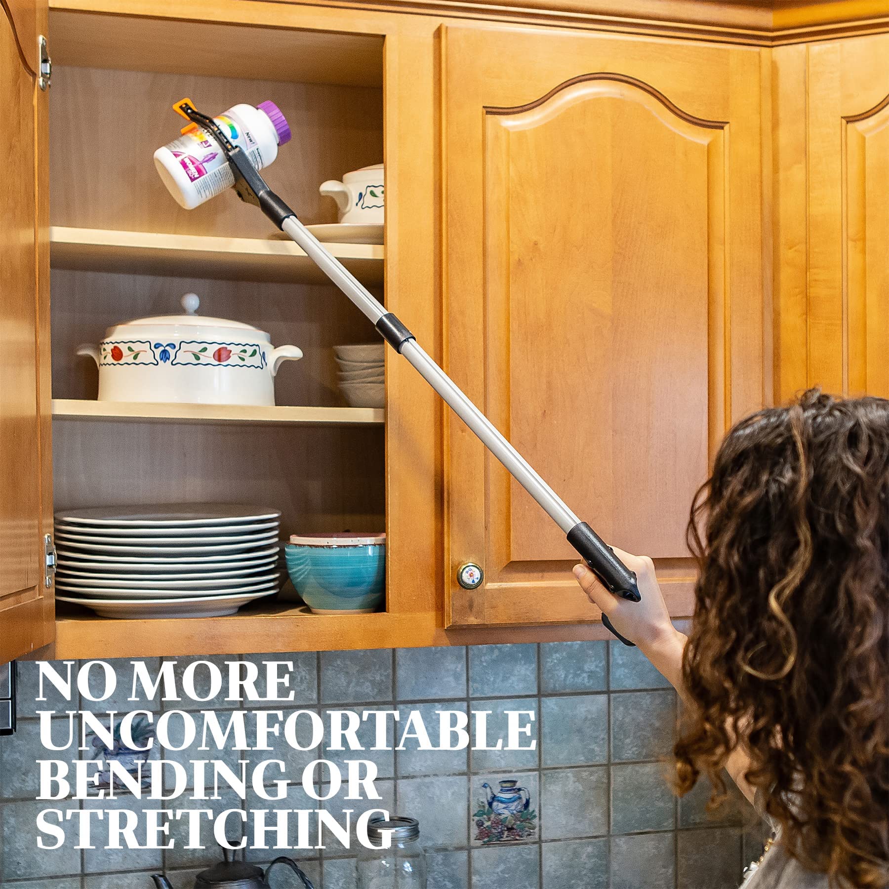 MEDca Folding Reacher Grabber Tool – 32 Inch Gripping Device, PACK OF 2 ...