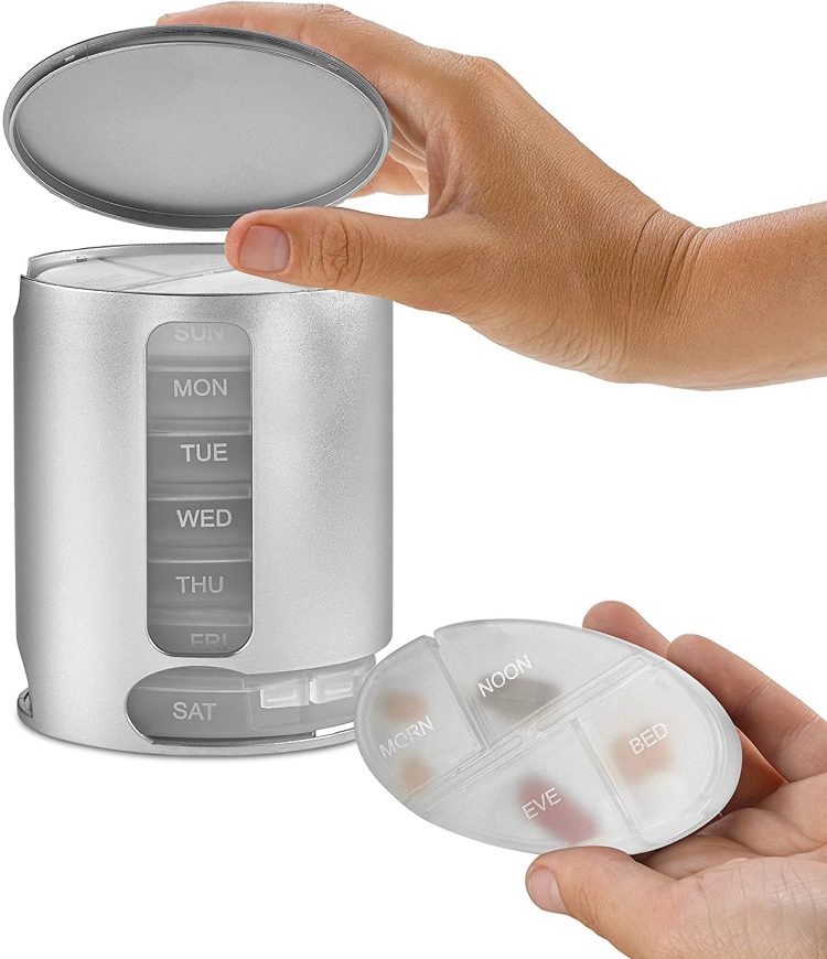Pill Organizer 4 Times A Day - Pill Organizer for 7 Days - MEDca